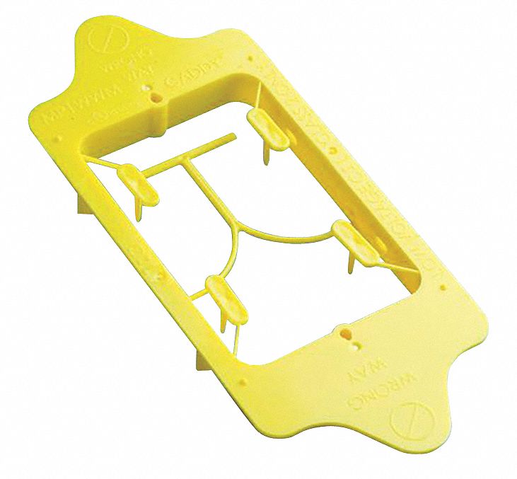 Communication Mounting Plate, Yellow, For Use With Low-Voltage Cable ...