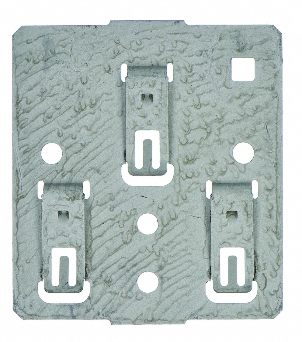 Steel, 150 lb Load Capacity, Multiple Conduit Mounting Plate - 6PFP7 ...