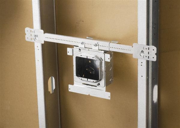 NVENT CADDY Box Bracket: Steel, Silver, Electrical Boxes or Plaster ...