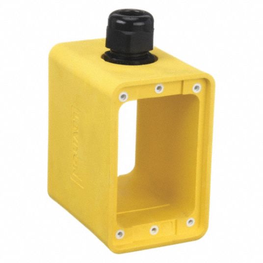 Portable Outlet Box, Number of Gangs 1, Number of Inlets 1, 3.90 in ...
