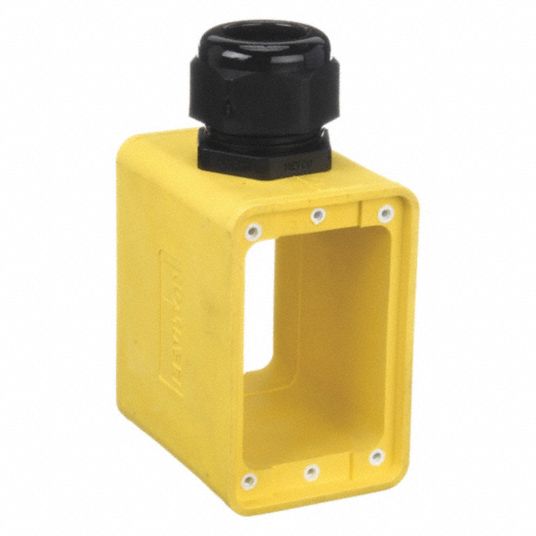 Portable Outlet Box, Number of Gangs 1, Number of Inlets 1, 3.90 in ...