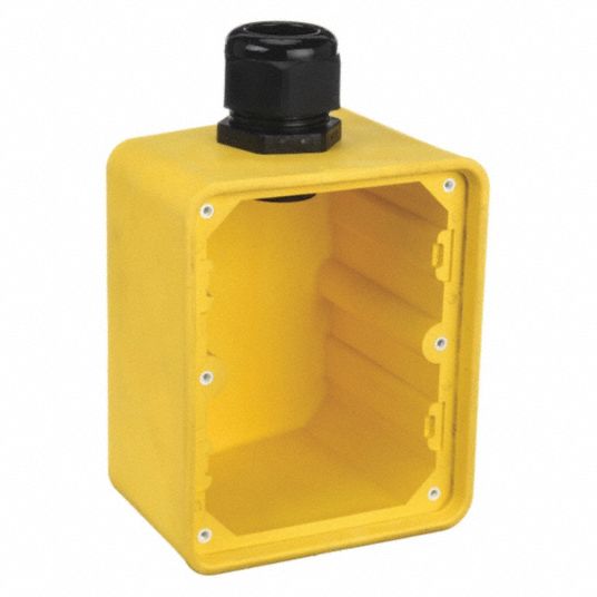 Portable Outlet Box, Number of Gangs 2, Number of Inlets 1, 5.65 in ...