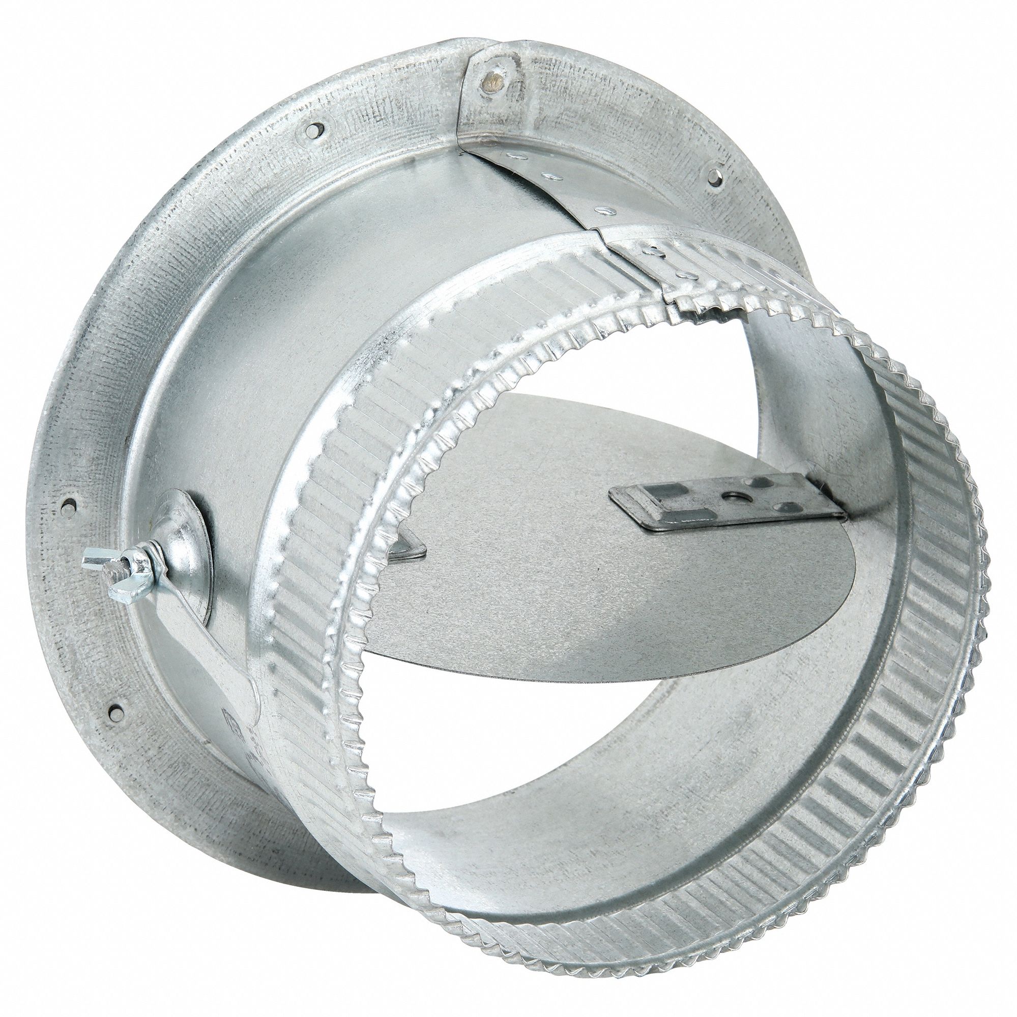 Steel, For 7 in Dia, Duct Collar w/Damper - 6PGE3|GR6POCR7GA24D - Grainger