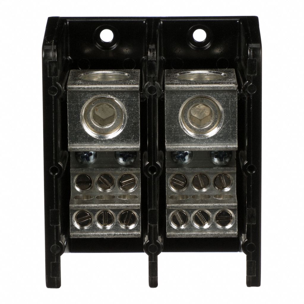 SQUARE D, 2 Poles, Surface Mount, Power Distribution Block - 6PGF6 ...