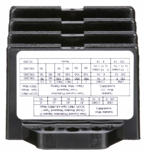 SQUARE D Power Distribution Block: 3 Poles, Surface Mount - 6PGG0|9080LBA362106 - Grainger