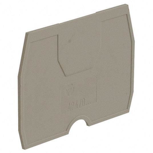 SCHNEIDER ELECTRIC Terminal Block End Barrier, For Use With 30A 2-Tier ...