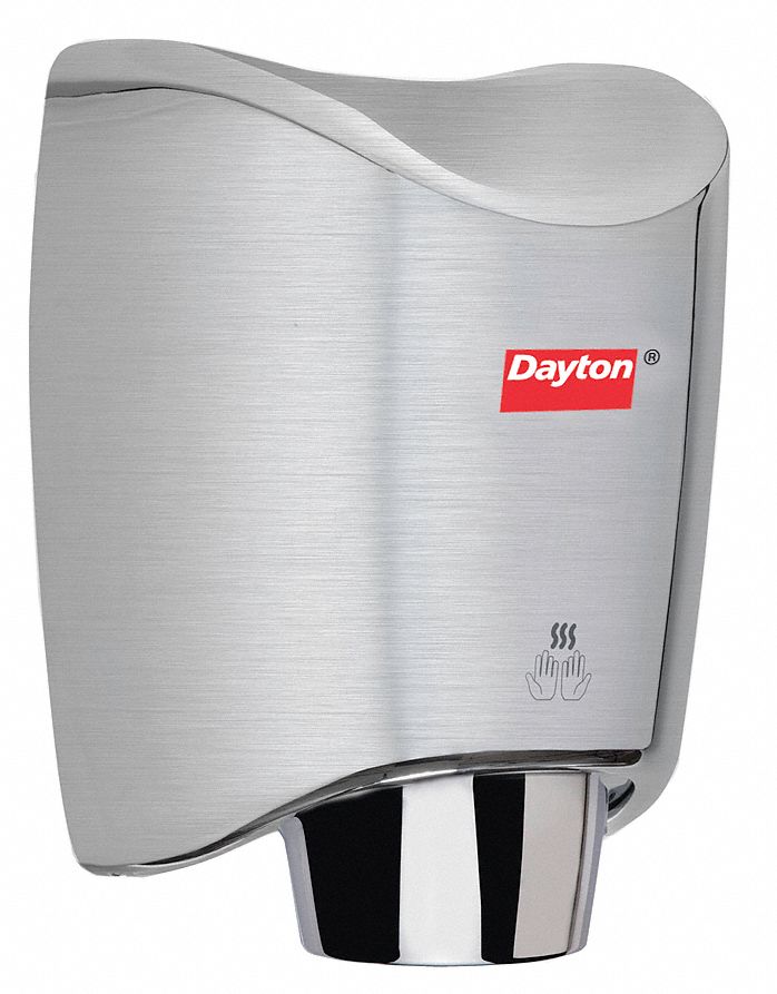 Stainless Steel, Fixed Nozzle, Automatic, Hand Dryer, 120 - Grainger