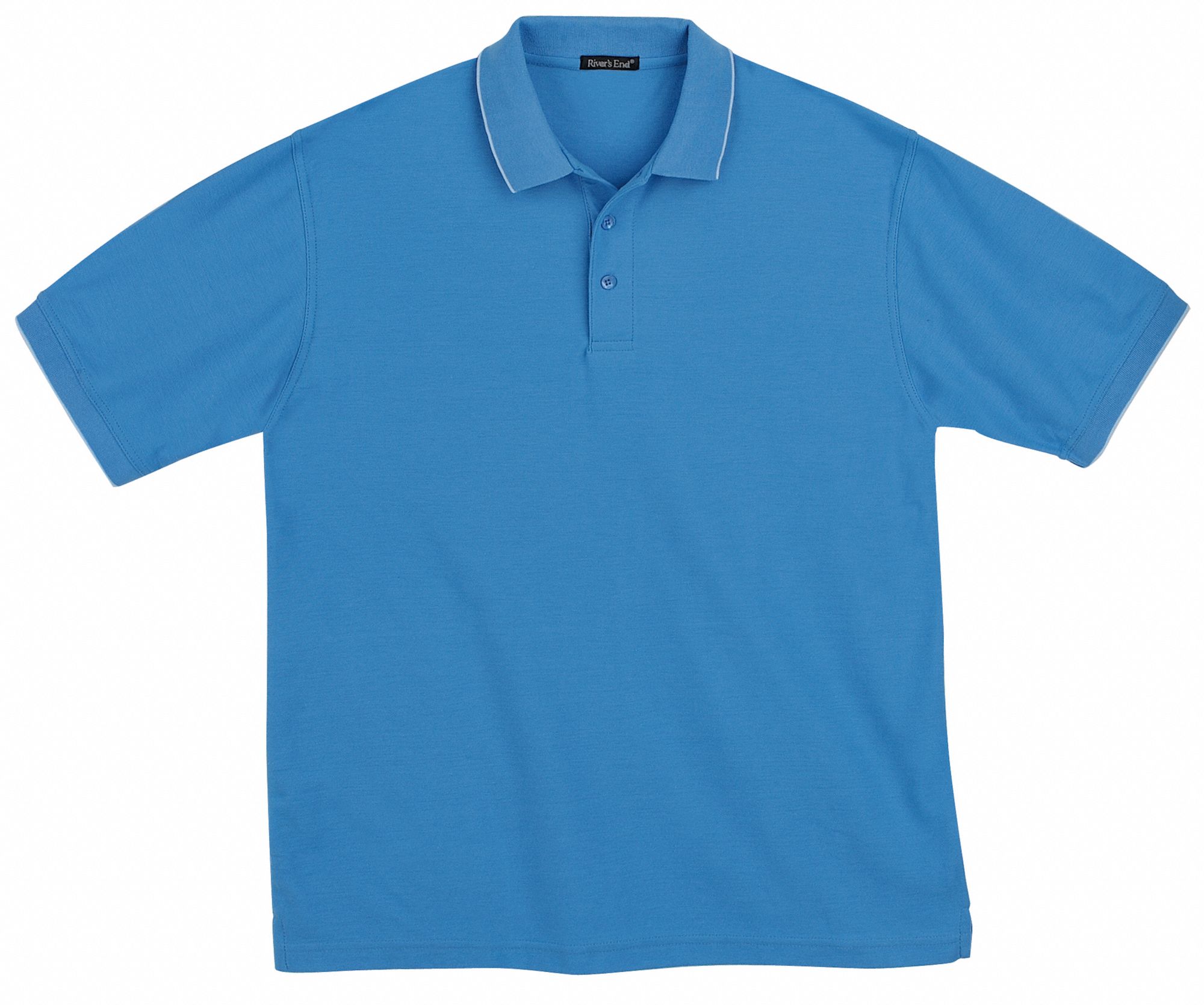 SOLAR SHIELD, Men's, 3XL, Polo Shirt - 6PGP9|3603 LIGHT BLU 3X - Grainger