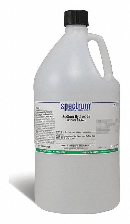 Lab, 4 L, Sodium Hydroxide - 6PJP8|S-340-4LTPL - Grainger