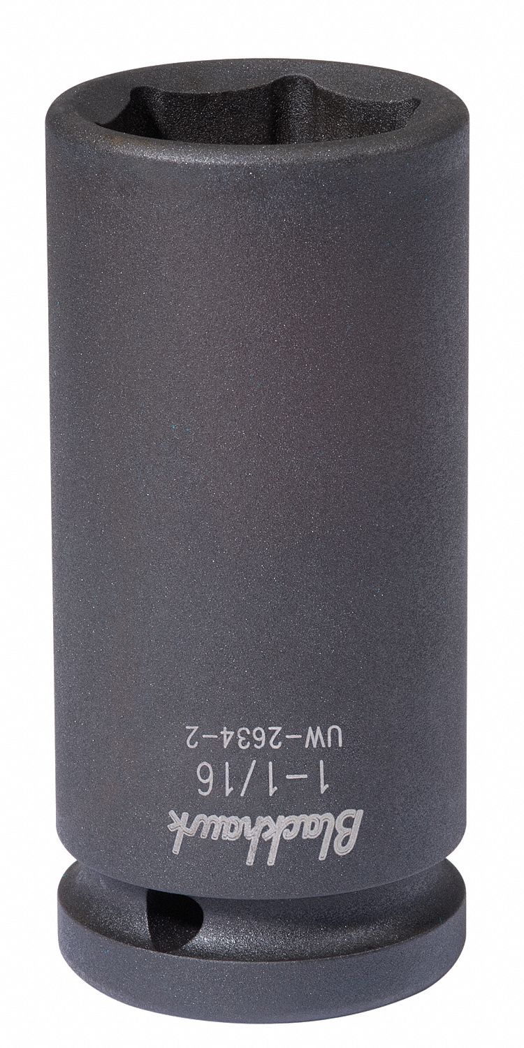 Impact Socket, Drive Type Square, Drive Size 3/4 in - Grainger