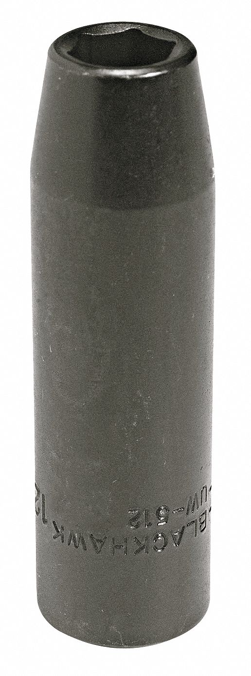 Impact Socket, Drive Size 1/2 in - Grainger
