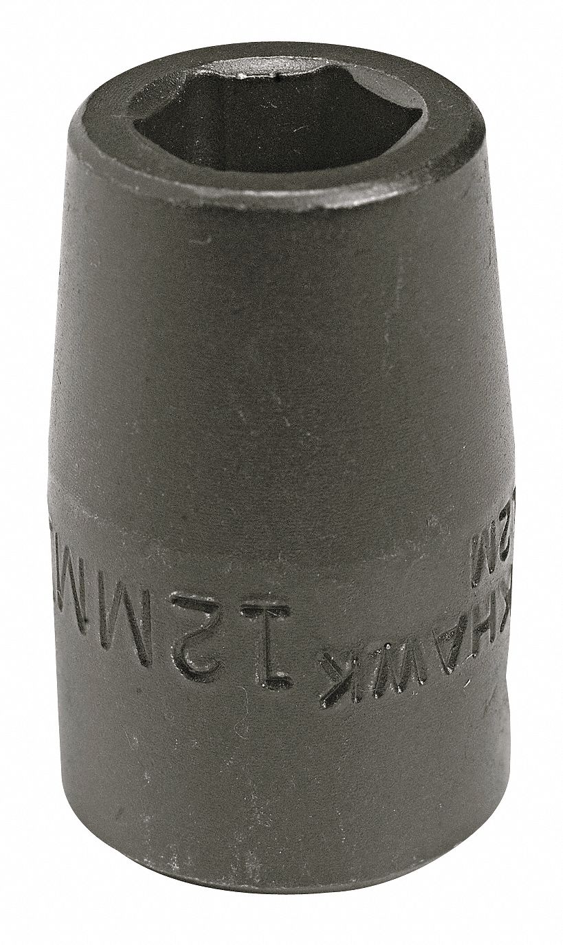 Impact Socket, Drive Type Square, Drive Size 1/2 in - Grainger