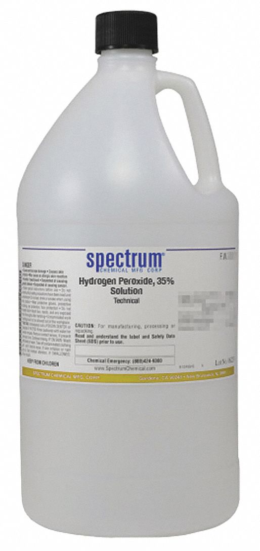 SPECTRUM Hydrogen Peroxide, Technical: 35% Concentration, 7722-84-1, 34 ...