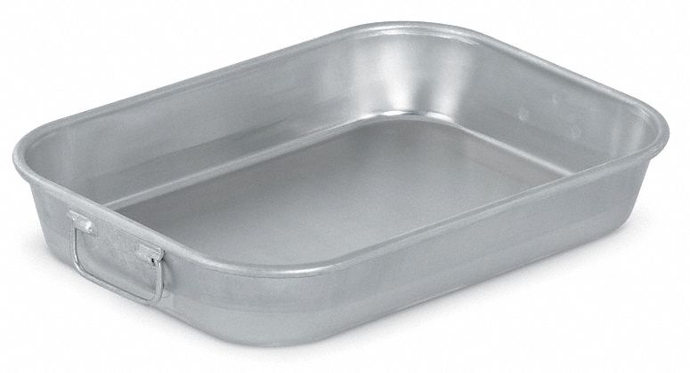VOLLRATH, Bake and Roast Pan with Drop Handles Pan, Aluminum, Bake and ...
