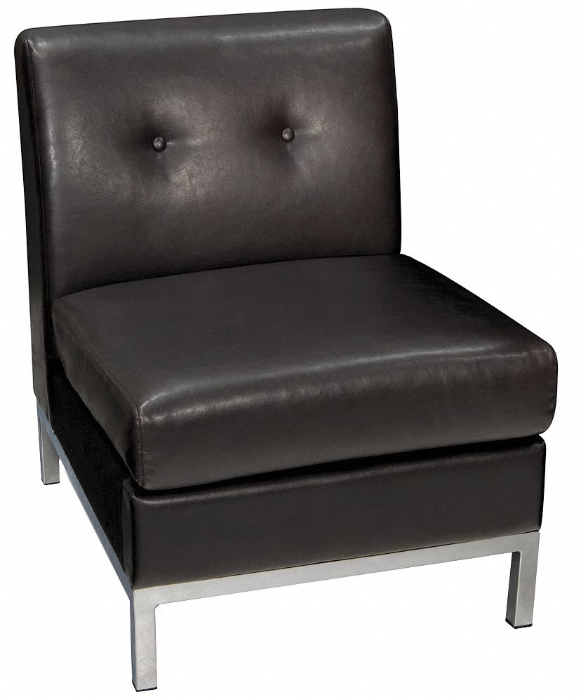 OFFICE STAR, Brown, Silver, Modular Chair - 314K77|WST51N-E34 - Grainger