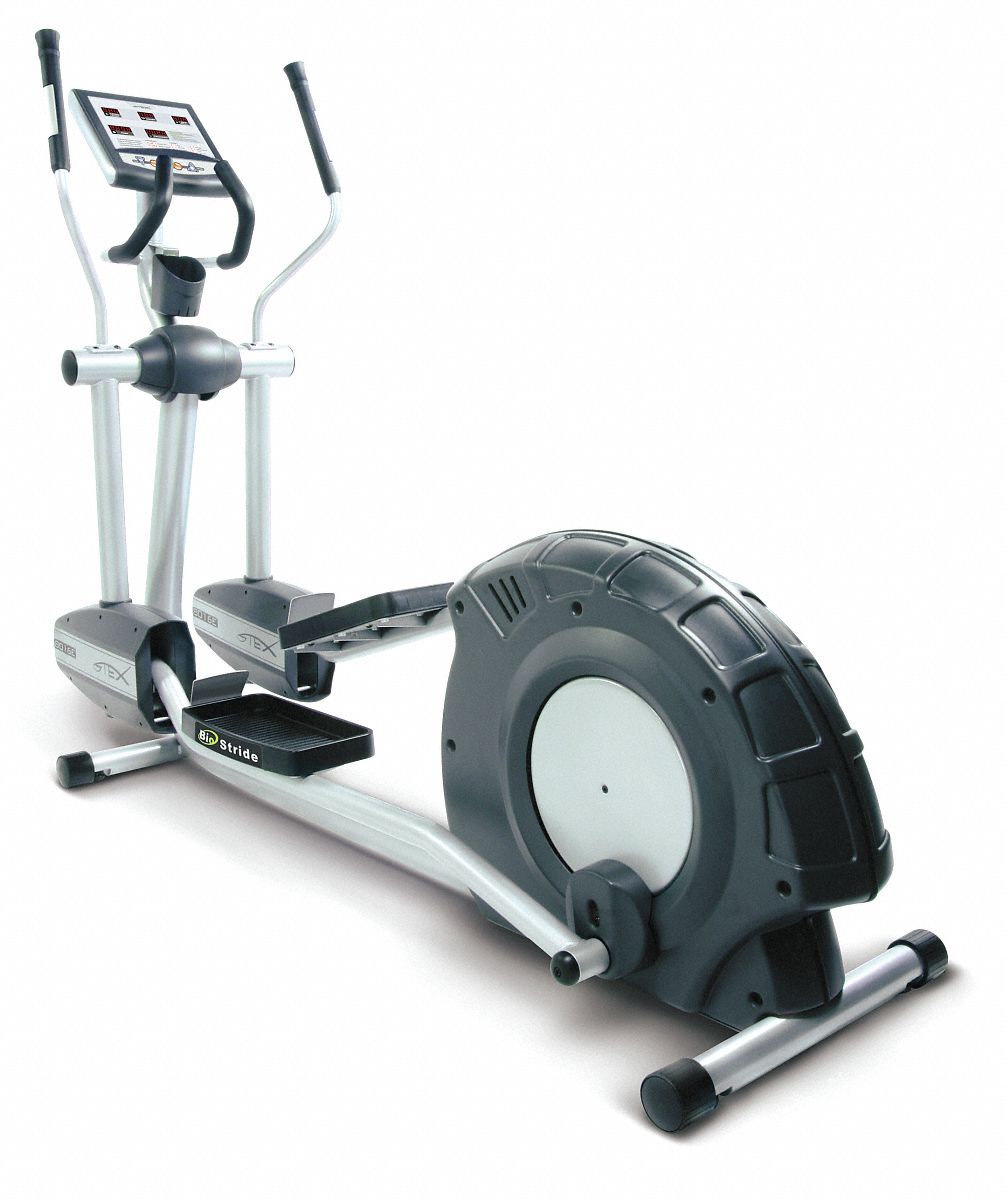 Elliptical, Belt-Drive System, 25 Levels, 64 in Height, 27 in Length ...