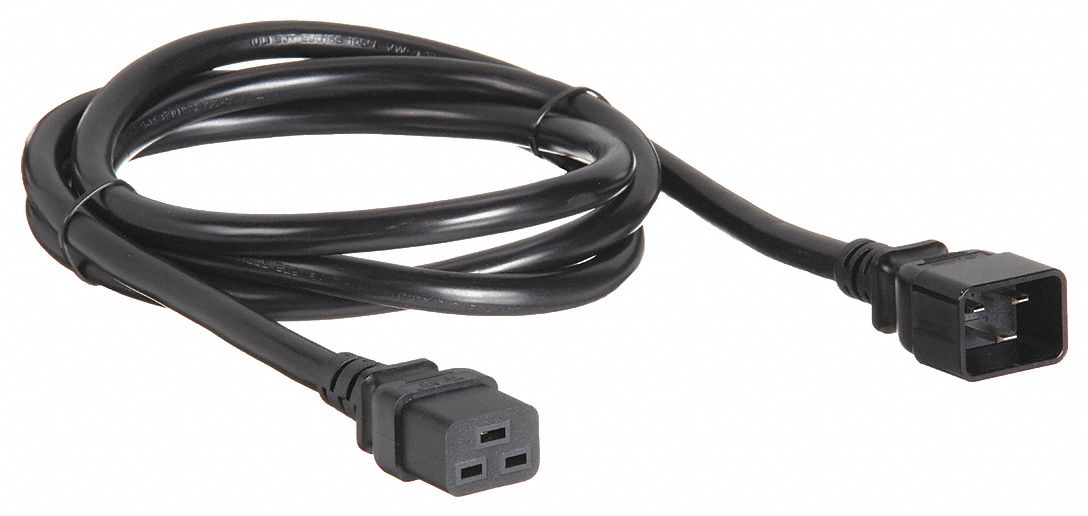 APC BY SCHNEIDER ELECTRIC, 6.5 ft Lg, IEC-320 C20 Plug, Power Cord - 6PYE2|AP9877 - Grainger