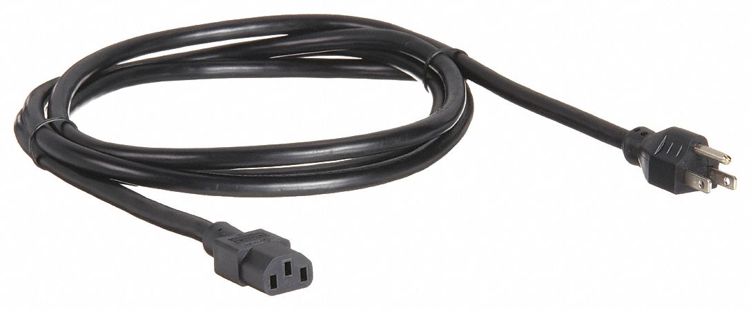 APC BY SCHNEIDER ELECTRIC, 8 ft Lg, NEMA 5-15P Plug, Power Cord - 6PYF0 ...