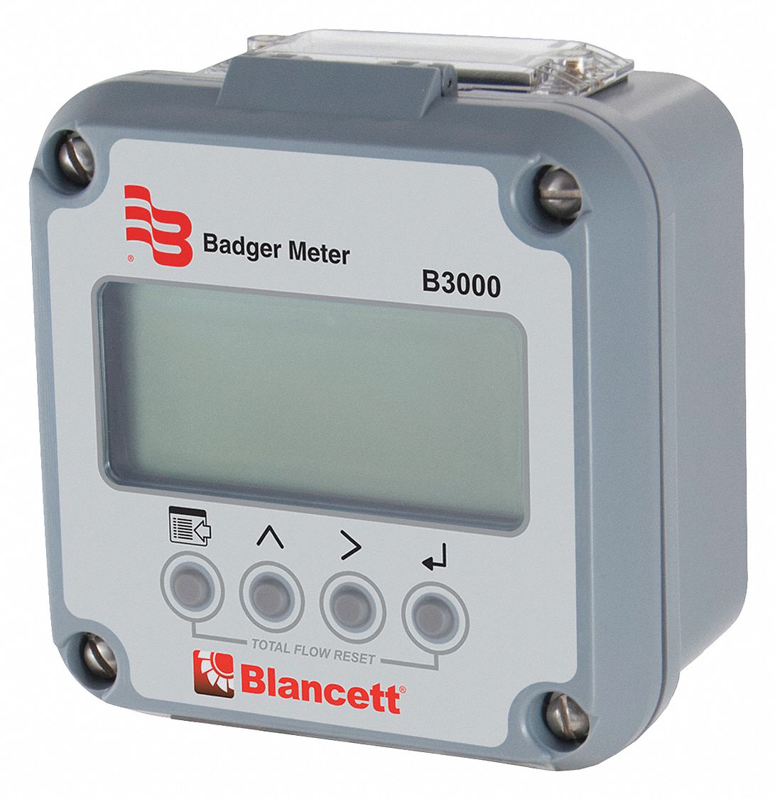 BLANCETT, Remote-Mount Basic Flow Monitor Display, Aluminum, Basic Flow ...