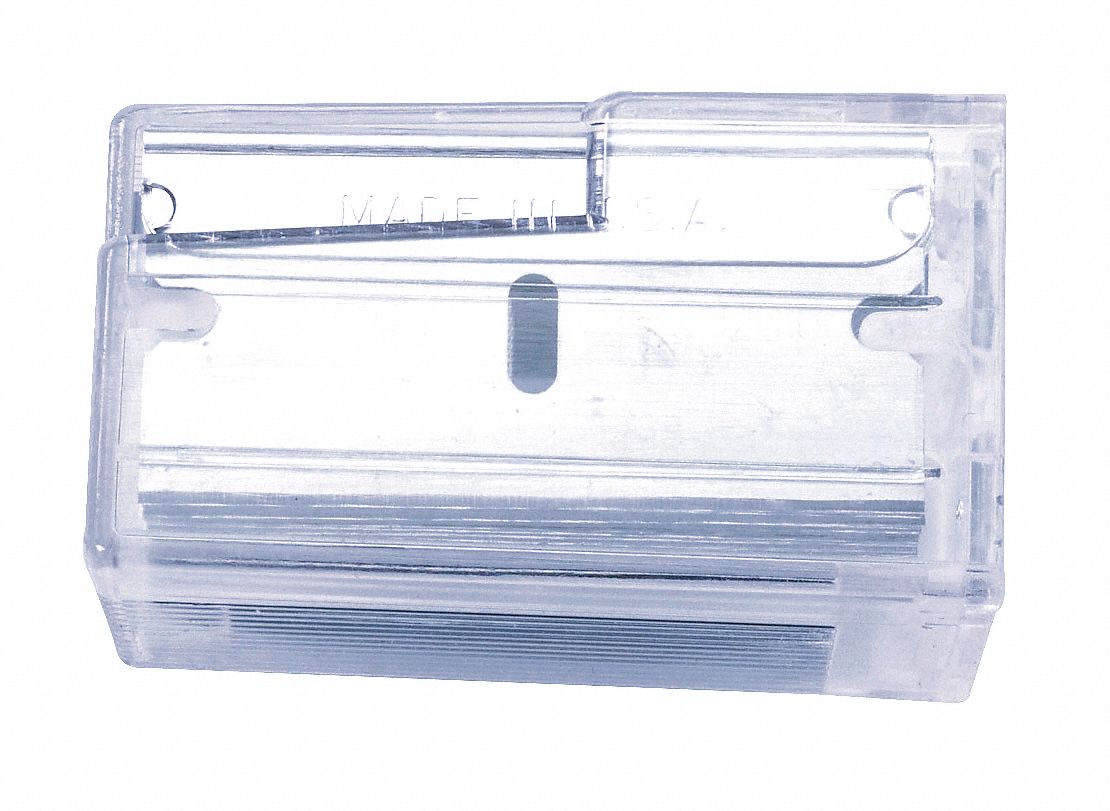 STANLEY, 1/32 in Overall Wd, 1 9/16 in Overall Lg, Replacement Scraper ...