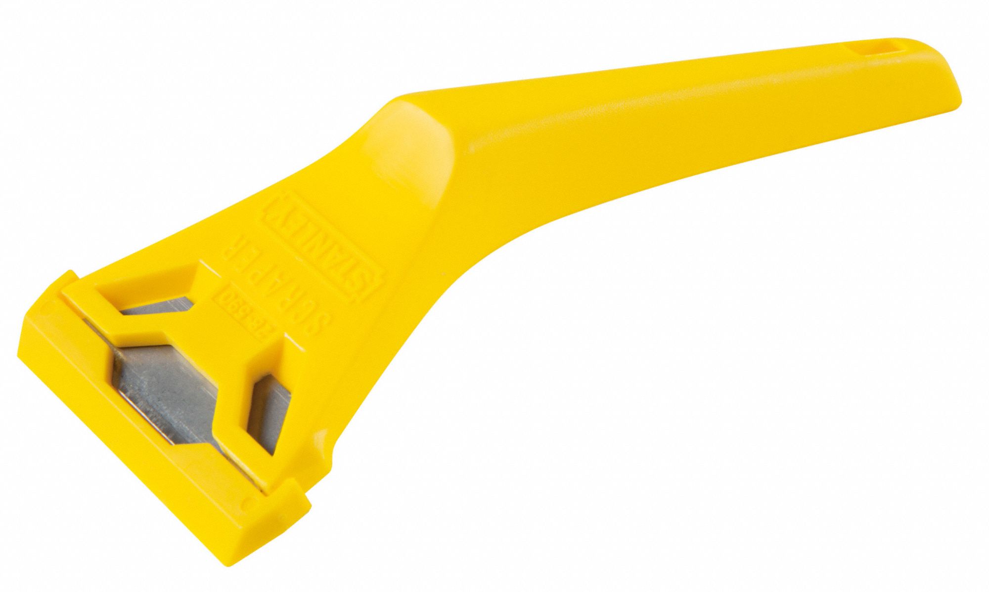 STANLEY Stiff Window Scraper with 2 7/16 in Carbon Steel Blade, Yellow ...