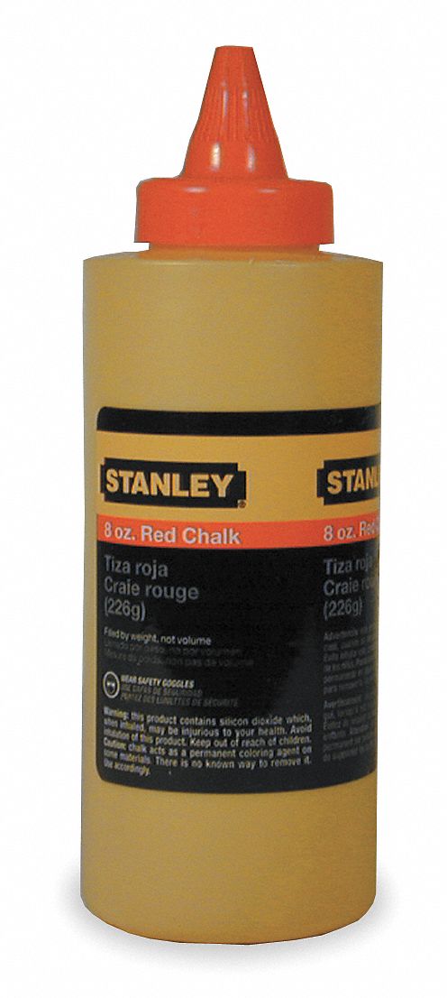 STANLEY RED CHALK 8 OZ - 8956 - STT47-804 | 47-804 - Grainger, Canada