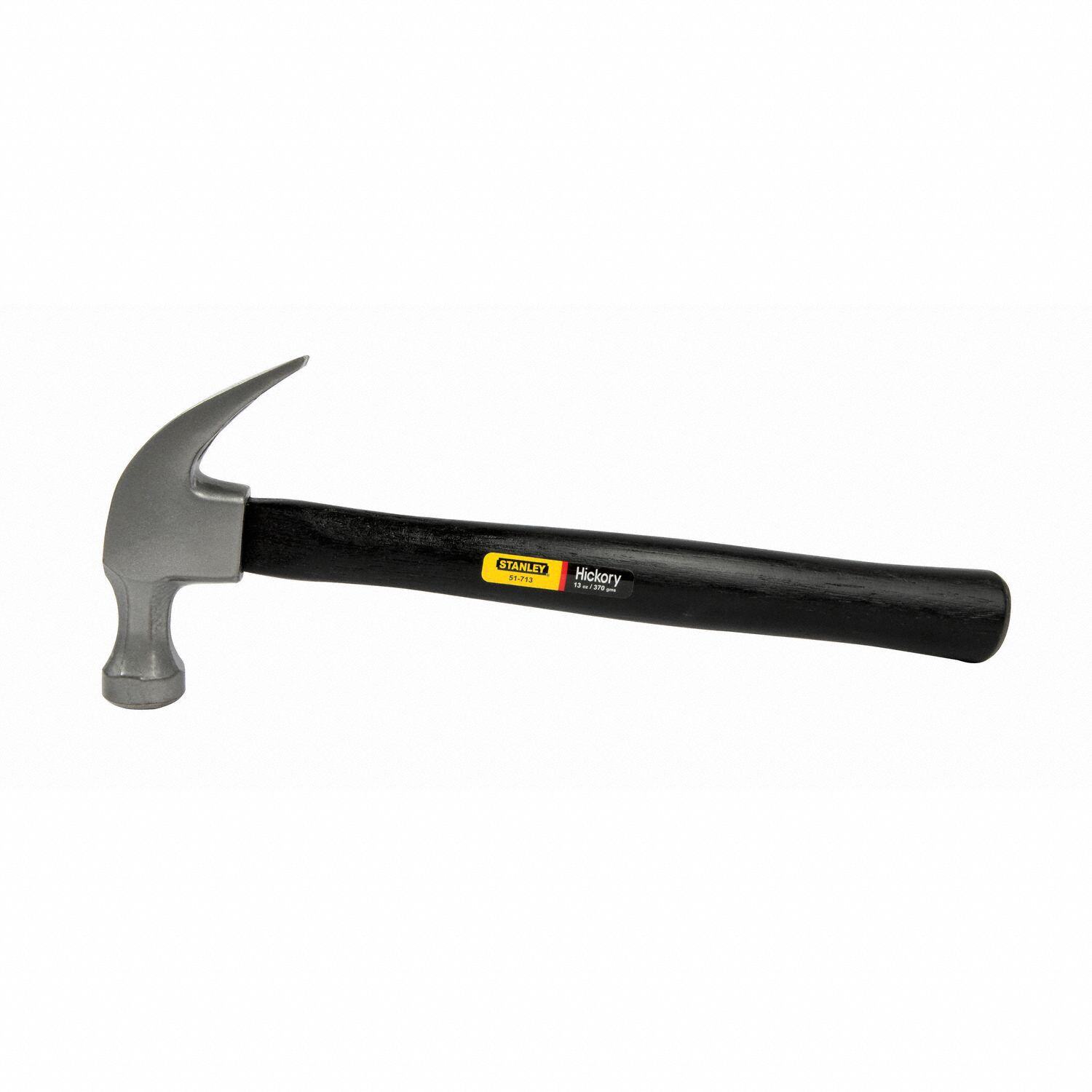STANLEY Curved Claw Hammer: Steel, Textured Grip, Wood Handle, 13 oz ...