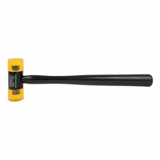 STANLEY Soft Face Hammer: Plastic, 8 oz Head Wt, 1 1/4 in Tip Dia, 12 ...