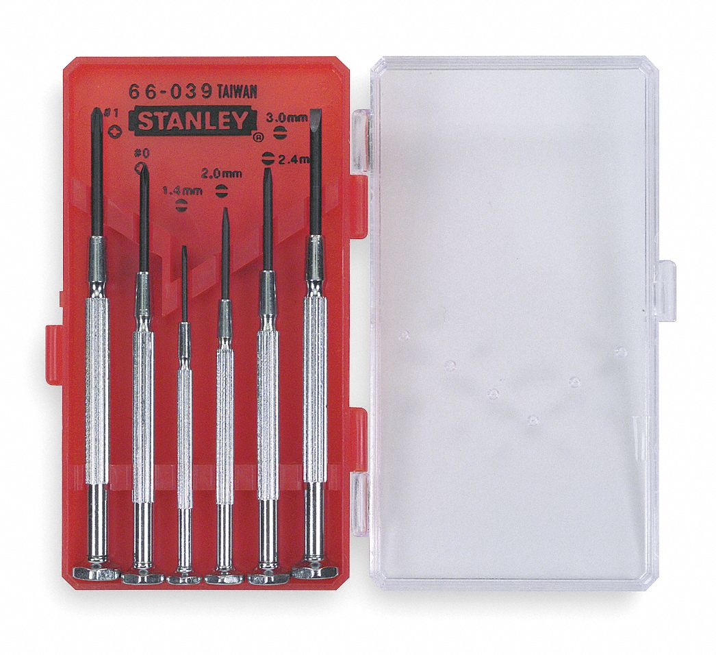 STANLEY Jewelers Screwdriver Set 6R495 66 039 Grainger