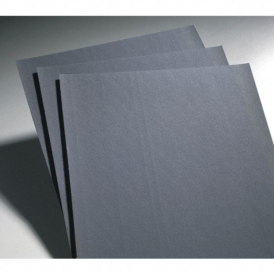 Sanding Sheet, P220 Grit, Aluminum Oxide, 11 in Length, 9 in Width ...