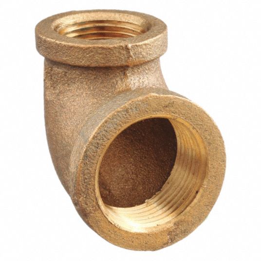 Red Brass Reducing Elbow, FNPT, 1 in x 3/4 in Pipe Size, 1 EA - Grainger