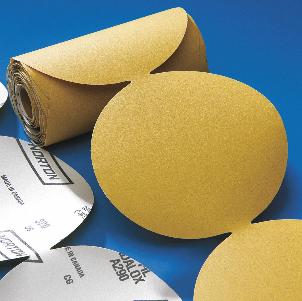 PSA Sanding Disc Roll, Coated, Non-Vacuum - Grainger