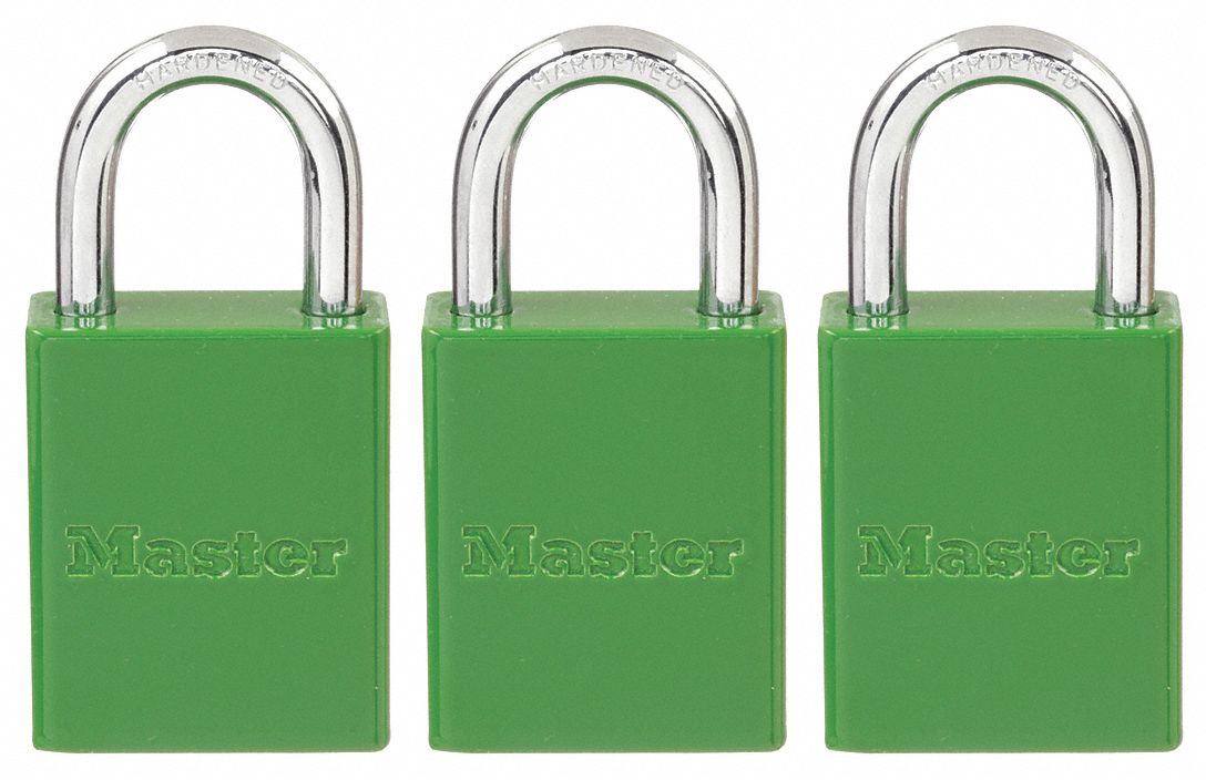 MASTER LOCK, Aluminum, Std Body Body Size, Lockout Padlock - 6REL4 ...