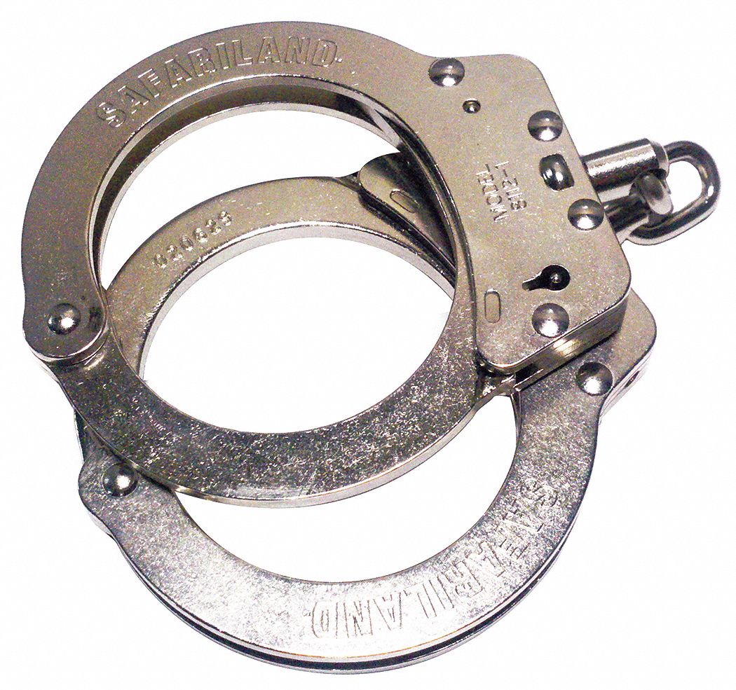 Standard Steel Chain Handcuffs-Nickel - Grainger