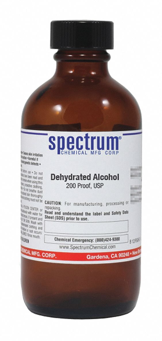 USP, 100 mL, Dehydrated Alcohol - 6RFN2|ET107-100ML - Grainger