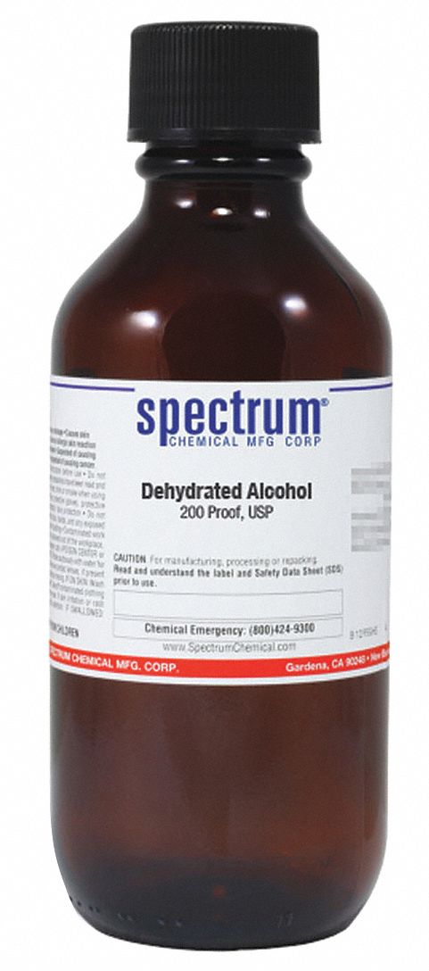 USP, 500 mL, Dehydrated Alcohol - 6RFN9|ET107-500MLGL - Grainger