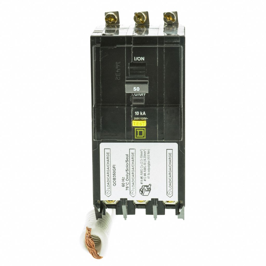 SQUARE D, 50 A, 120/208V AC, Miniature Circuit Breaker - 6RHF9 ...