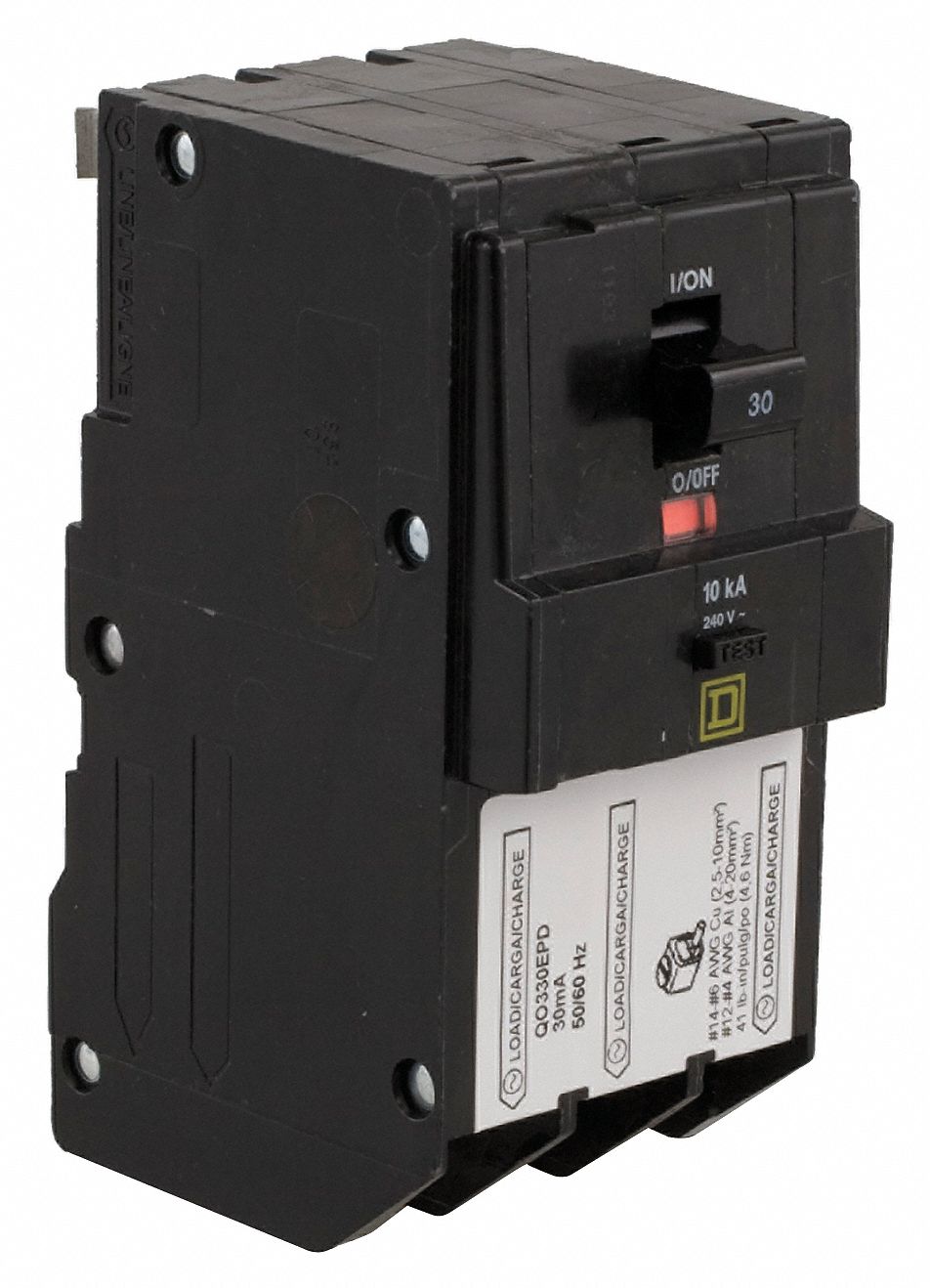 SQUARE D, 30 A, 240V AC, Miniature Circuit Breaker - 6RHG4|QO330EPD ...