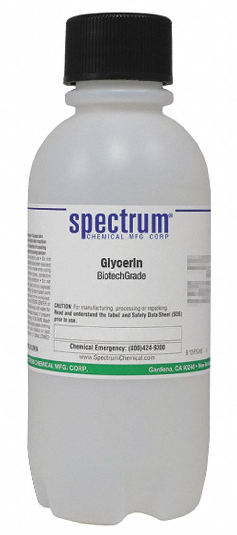 Lab, 500 mL, Glycerin - 6RJA9|G1433-500ML - Grainger