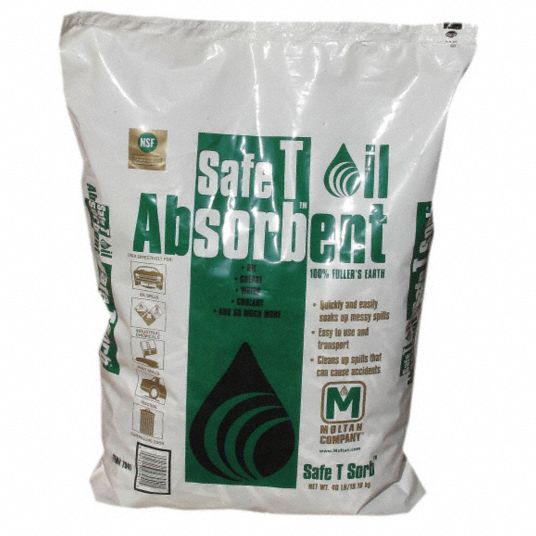 Universal Absorbent, Water, Oil, Grease, Chemicals, Paint, Odors, 40 lb ...