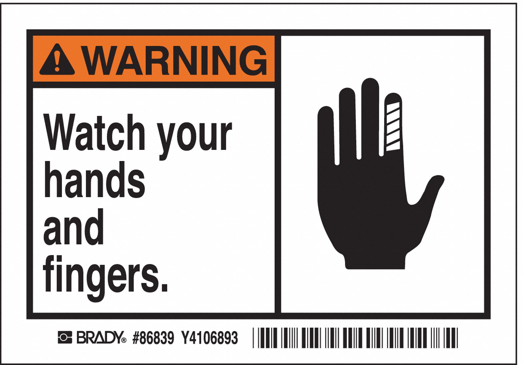 Polyester, Adhesive Sign Mounting, Label - 6RN37|86839 - Grainger