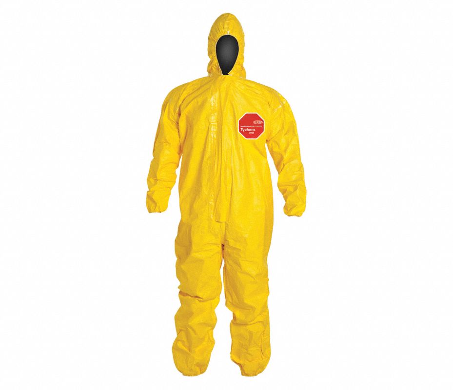 DUPONT Overol Resistente a Químicos con Capucha Tychem® 2000 Amarillo ...
