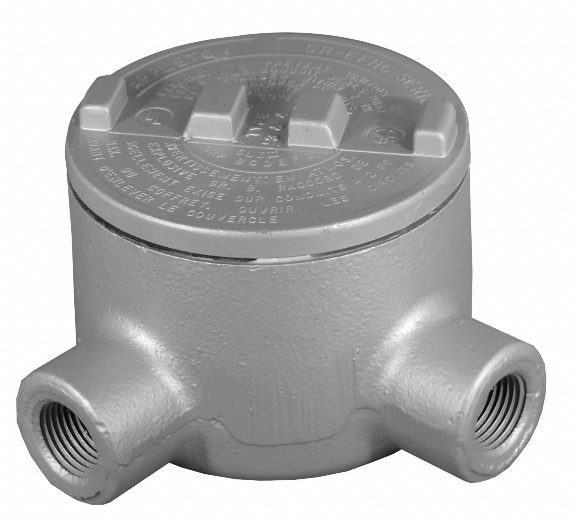 Iron, GR, Conduit Outlet Body - 6RVD4|GRL200 - Grainger