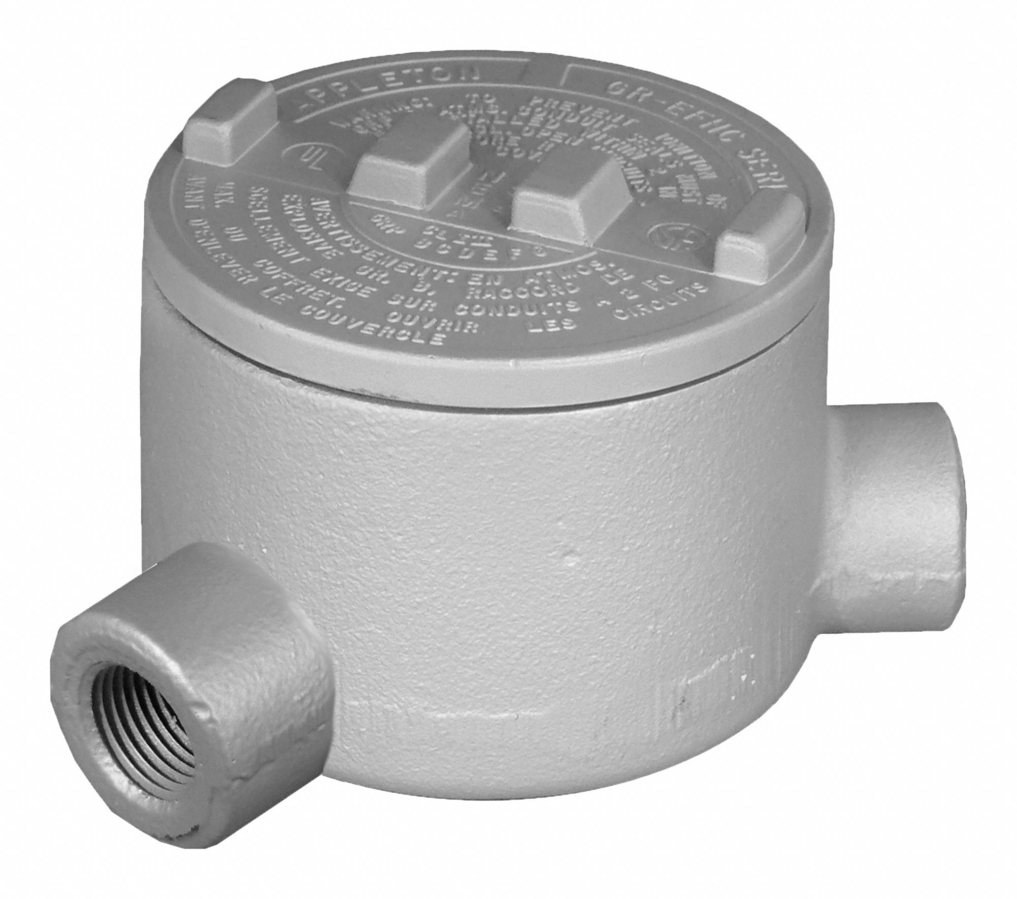 APPLETON ELECTRIC Conduit Outlet Body: Iron, Triple Coat Epoxy Coating ...