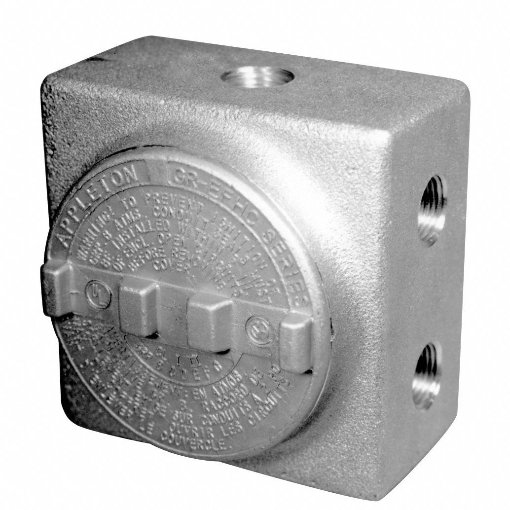 APPLETON ELECTRIC Conduit Outlet Body: Aluminum, Powder Coated, GRSS, 1 ...