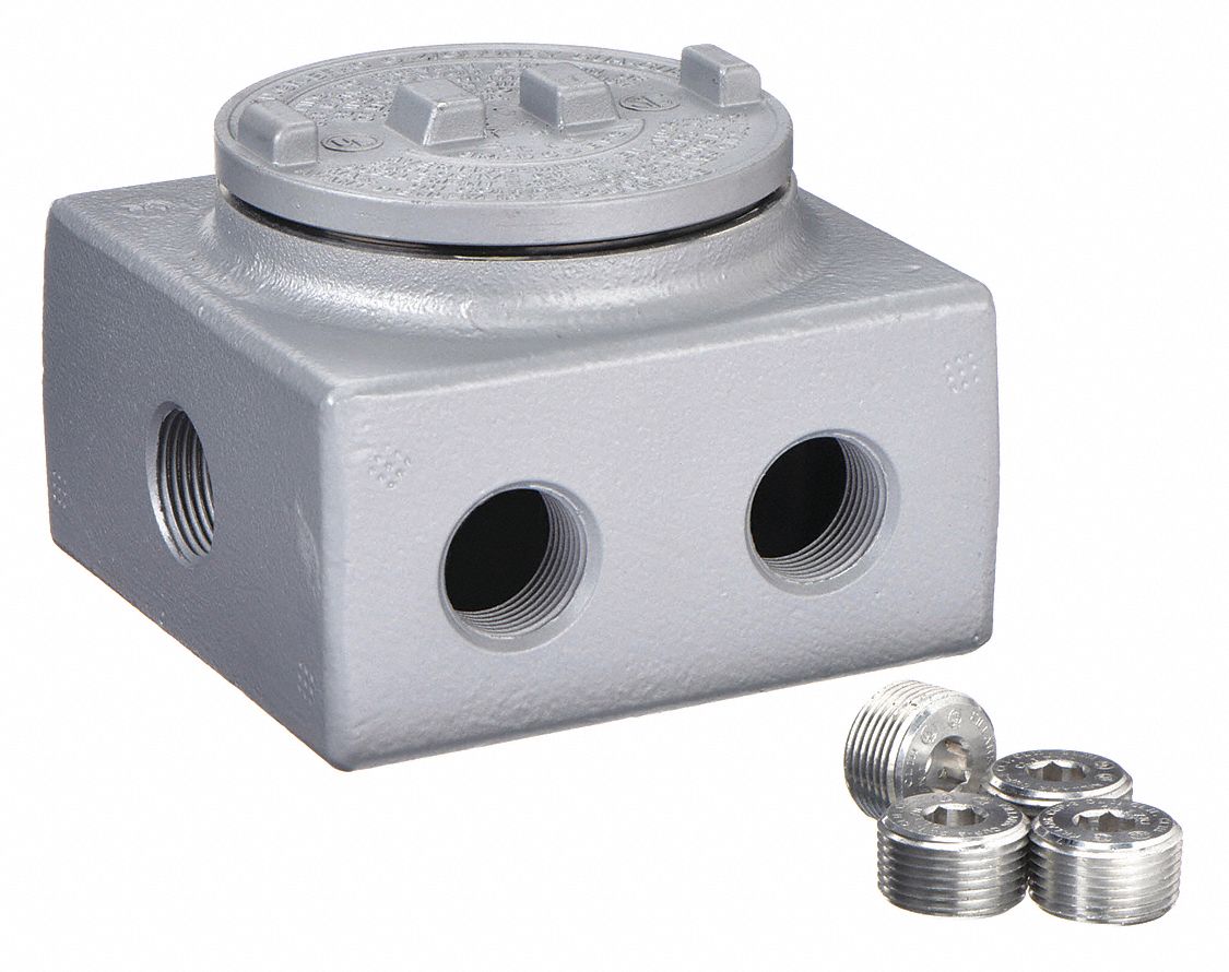 APPLETON ELECTRIC CONDUIT OUTLET BOX,HAZLOC,1HUB,CF A - Metallic ...