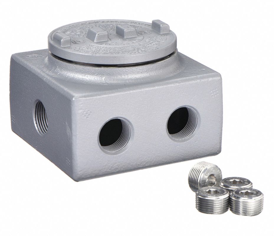 APPLETON ELECTRIC Caja de Salida de Conducto, De 7 Cubos, 1", Cuerpo de ...