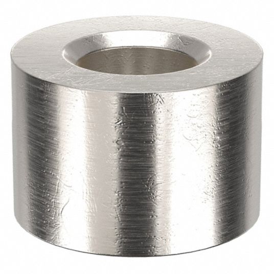 Round, Spacer, Aluminum, 3/16 in Outside Dia., PK 10 - Grainger