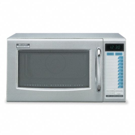 SHARP Professional Microwave: Stainless Steel, 1 cu ft Oven Capacity ...