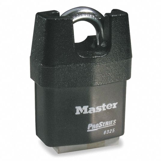 MASTER LOCK Padlock: 3/4 in Vertical Shackle Clearance, 7/8 in ...